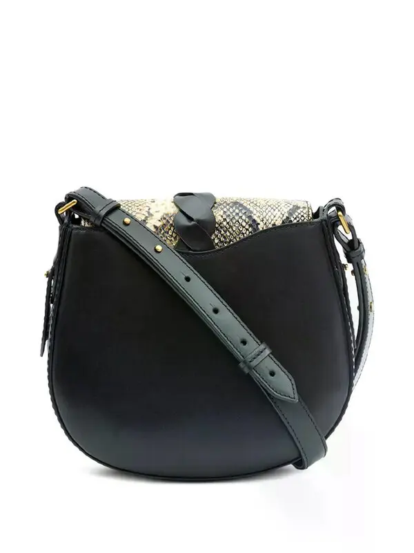 Isabel Marant Étoile Snakeskin-effect Crossbody Bag - Black
