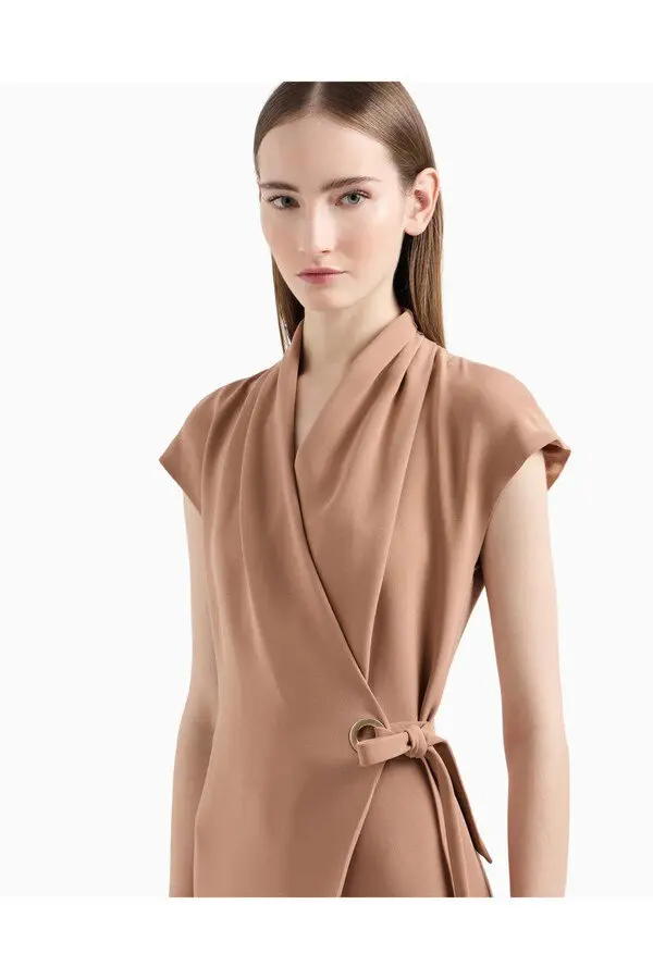 giorgio armani silk cady long dress Giorgio Armani