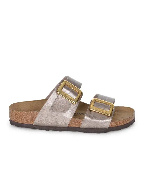 BIRKENSTOCK Arizona Big Buckle Leather Slides