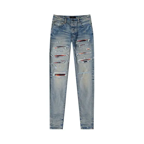 Amiri Plaid Thrasher Skinny Jean