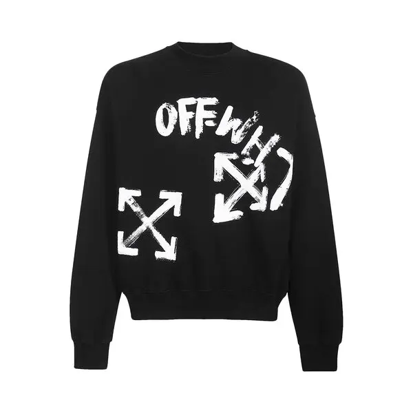 Off-White Paint Script Skate Crewneck