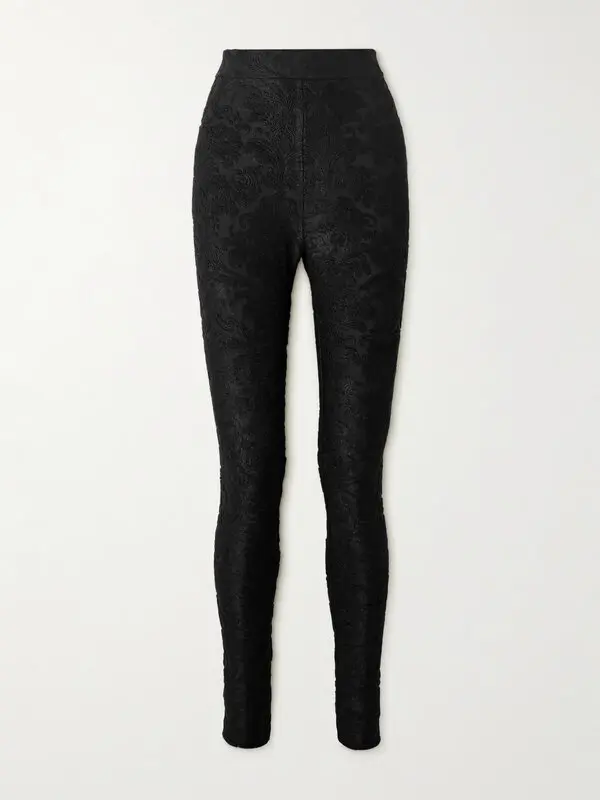 Balmain Bouclé Jacquard-knit Leggings