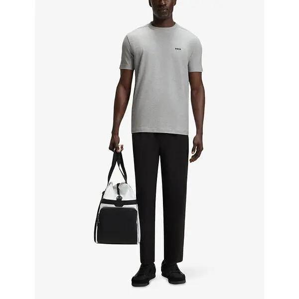BOSS Logo-embroidered Regular-fit Stretch-cotton T-shirt Xxl