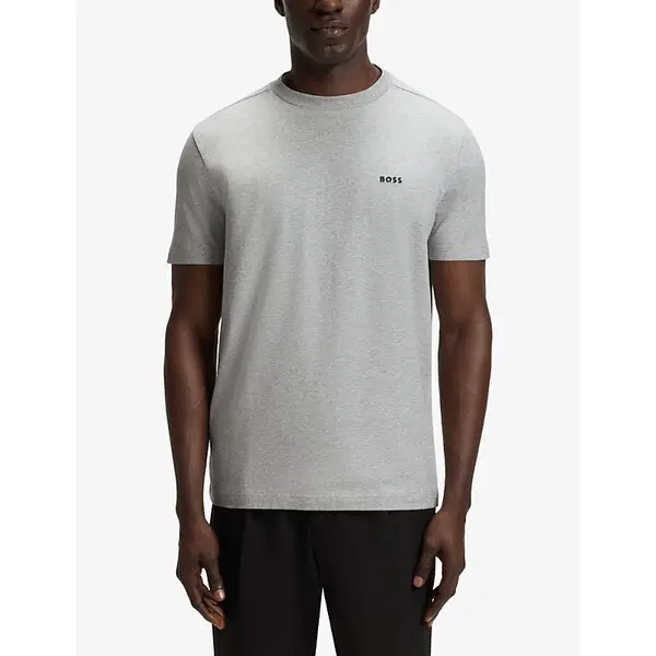 BOSS Logo-embroidered Regular-fit Stretch-cotton T-shirt Xxl