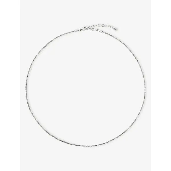 Monica Vinader Wheat Chain Necklace - Silver