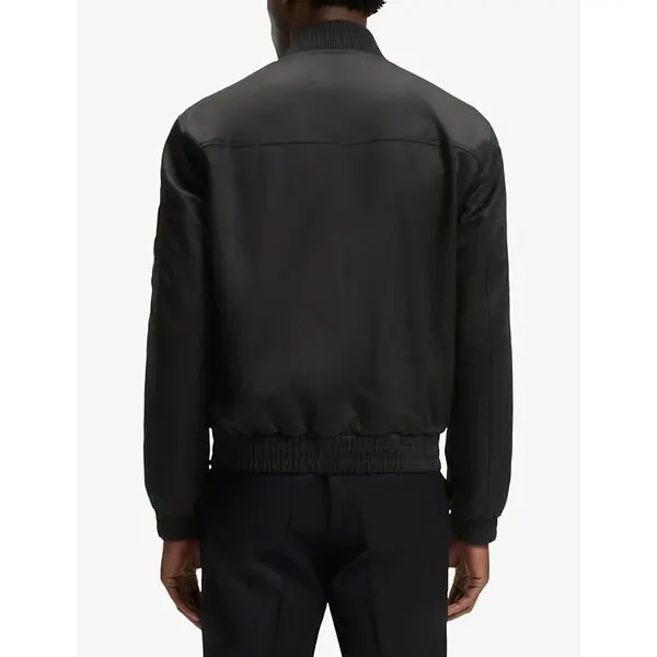 BOSS Regular-fit Zip-up Woven Bomber Jacket