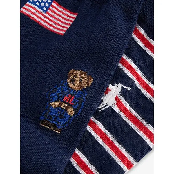 Ralph Lauren Pack-of-two Stretch-cotton Crew Socks