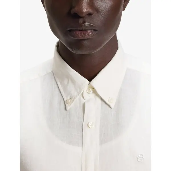 BOSS Regular-fit Long-sleeve Stretch-linen Shirt