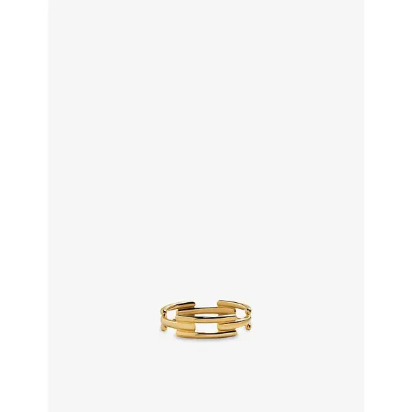 Monica Vinader Signature Link Ring - Gold
