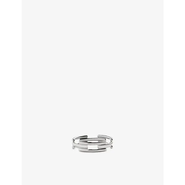 Monica Vinader Signature Link Ring - Silver