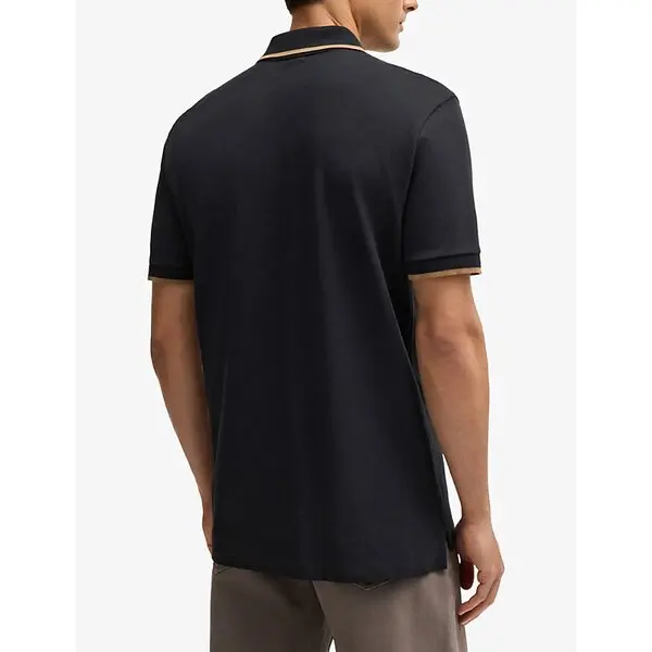 BOSS Logo-print Short-sleeve Cotton Polo Xxxl