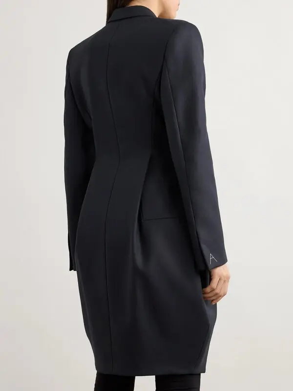 Alaïa Double-breasted Cotton Blazer - Blue