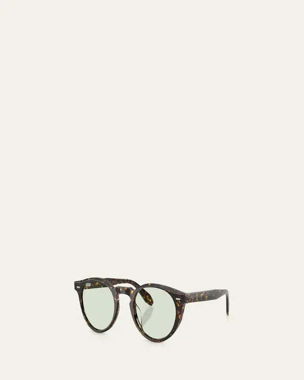 Oliver Spencer Acetate Polarized Round Sunglasses