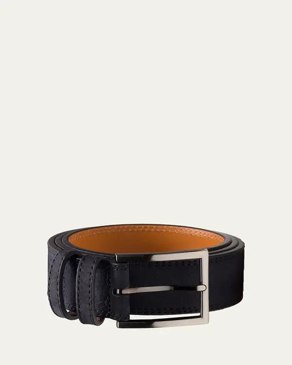 Magnanni Eastwood Grained Suede Belt