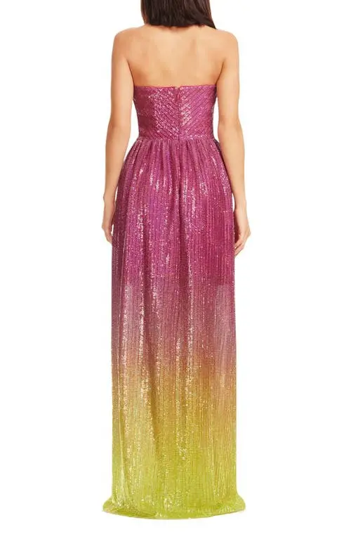 Dress The Population Audrina Sequin Strapless Gown