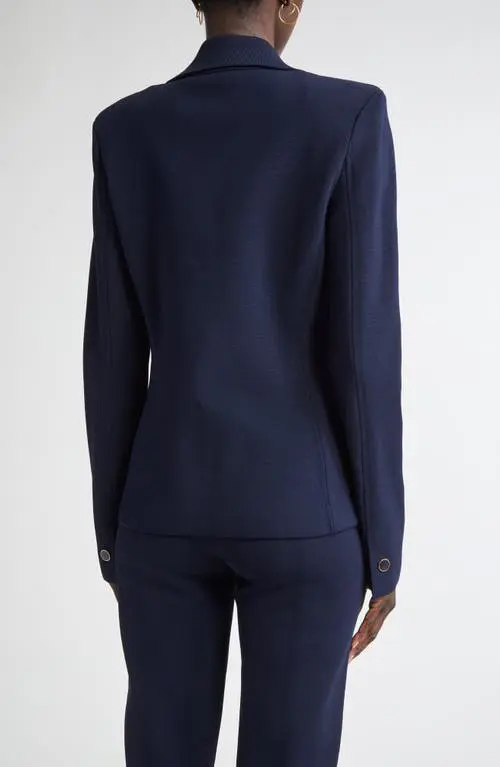St. John Harper One-button Knit Jacket - Navy