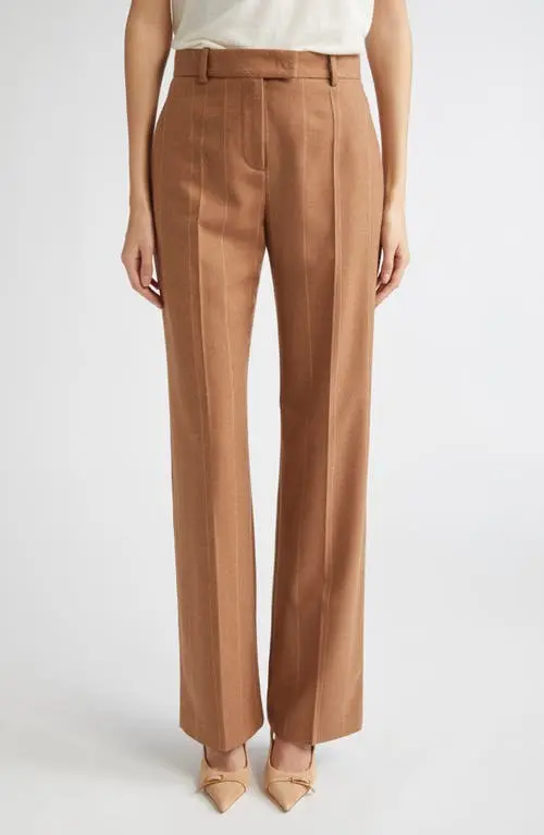 Eleventy Pinstripe Wool Straight Leg Trousers