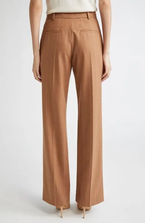 Eleventy Pinstripe Wool Straight Leg Trousers