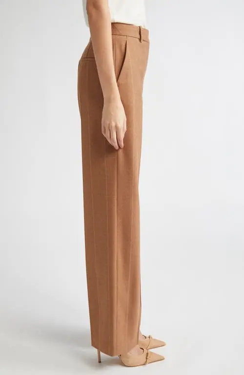 Eleventy Pinstripe Wool Straight Leg Trousers