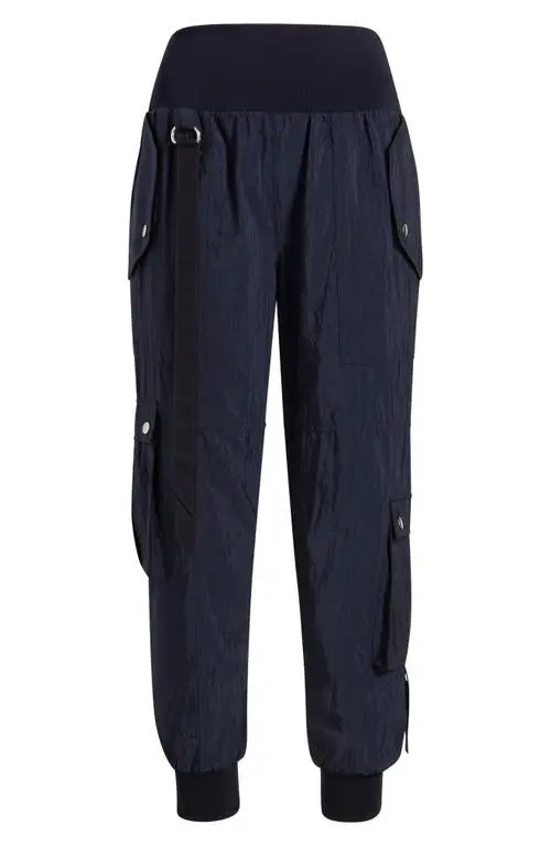 Cinq À Sept Harmony Side Snap Parachute Pants - Navy