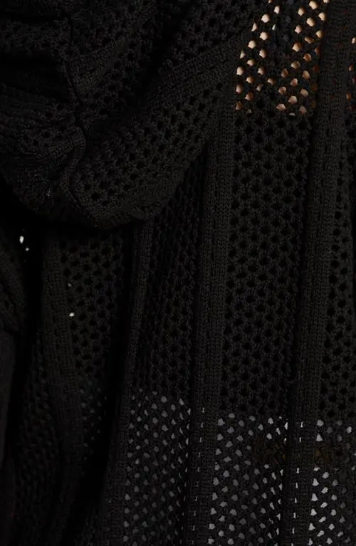 Sanctuary Open Knit Hoodie