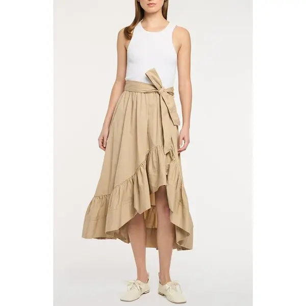 Cinq À Sept Zayla Sleeveless A-line Dress - White/khaki