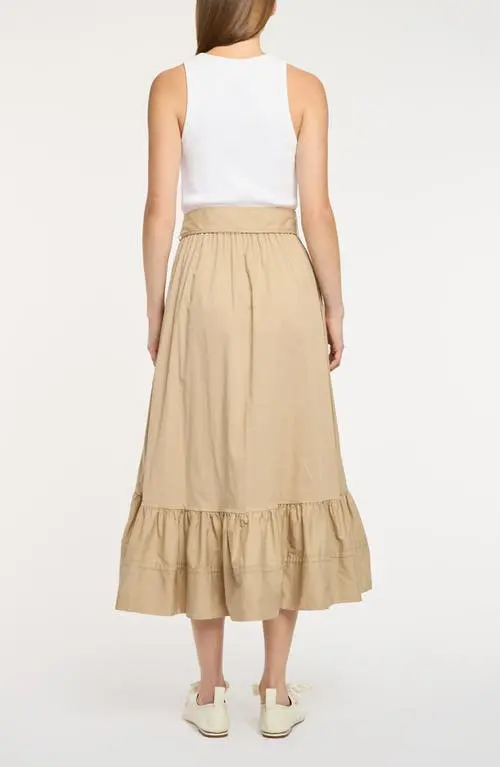 Cinq À Sept Zayla Sleeveless A-line Dress - White/khaki
