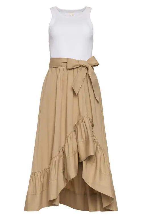 Cinq À Sept Zayla Sleeveless A-line Dress - White/khaki