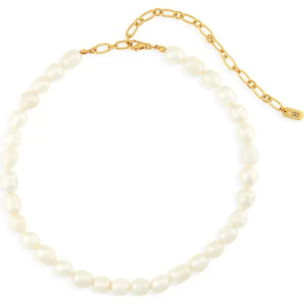 DEAN DAVIDSON Verona Baroque Pearl Necklace - Pearl/ Gold