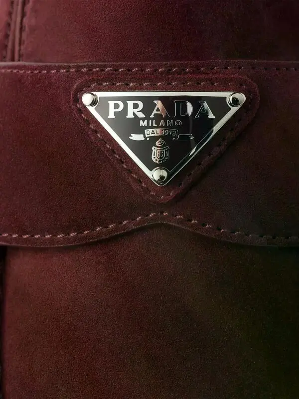 Prada Suede Loafers - Red