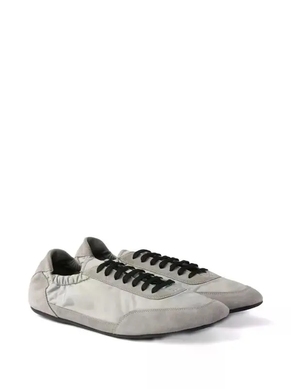 Prada Collapse Lace-up Sneakers - Grey