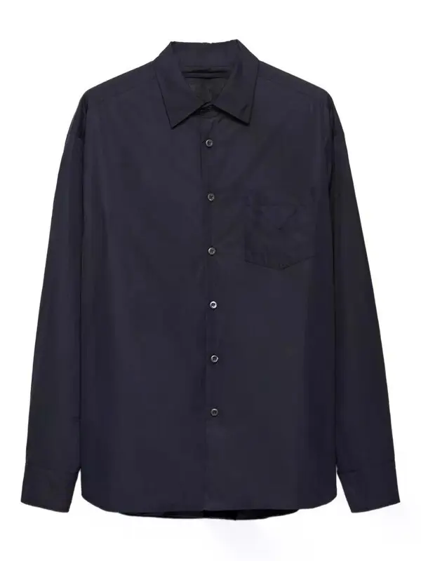 Prada Patch-pocket Classic-collar Shirt