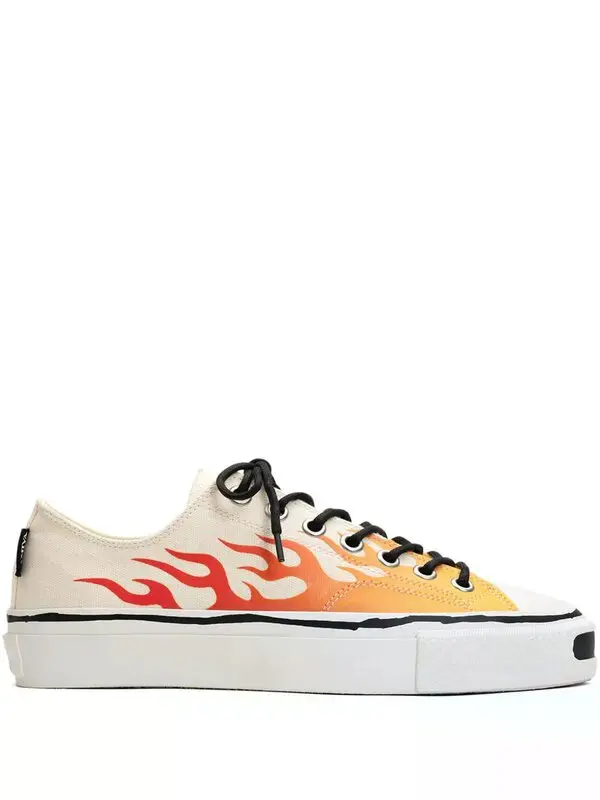 KAMIYA Joey Flame-print Sneakers - White