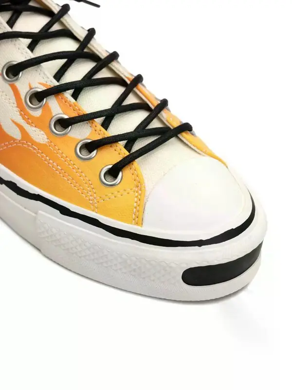 KAMIYA Joey Flame-print Sneakers - White