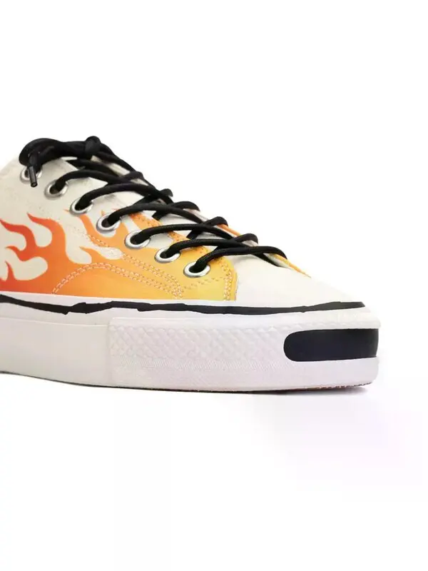 KAMIYA Joey Flame-print Sneakers - White