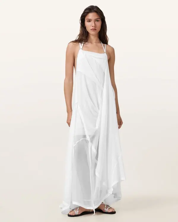 ALLSAINTS Parachute Silk Maxi Dress