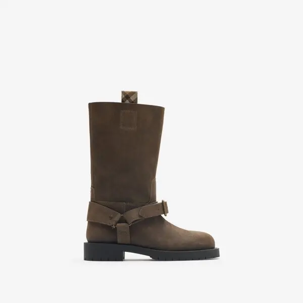 Burberry Suede Saddle Boots