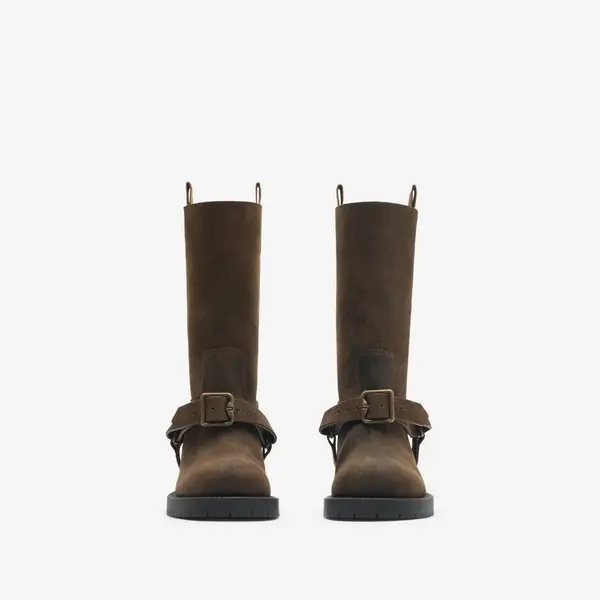 Burberry Suede Saddle Boots
