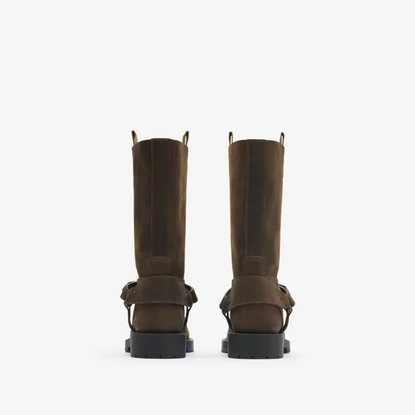 Burberry Suede Saddle Boots