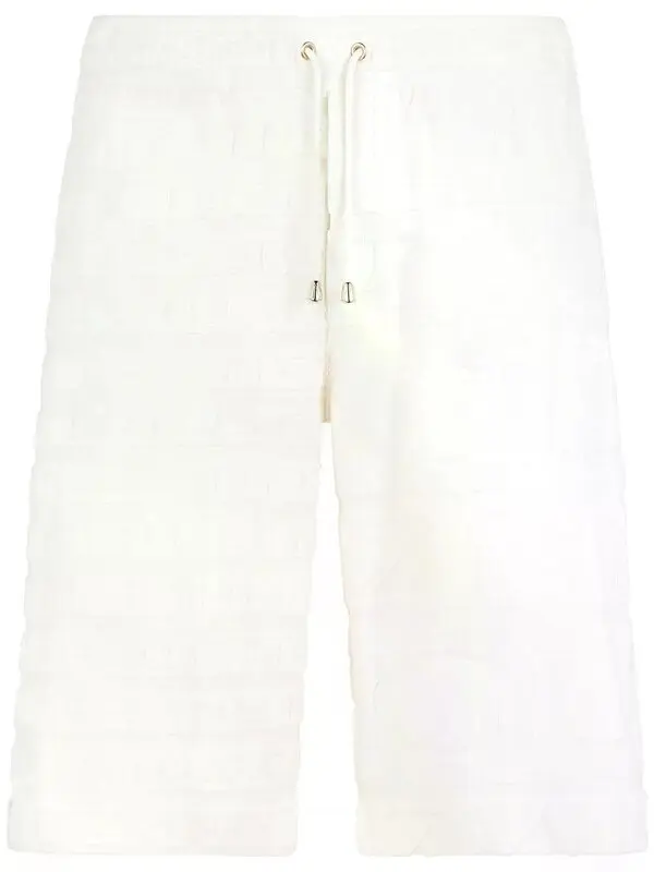 GIUSEPPE ZANOTTI Terry-cloth Bermuda Shorts - White