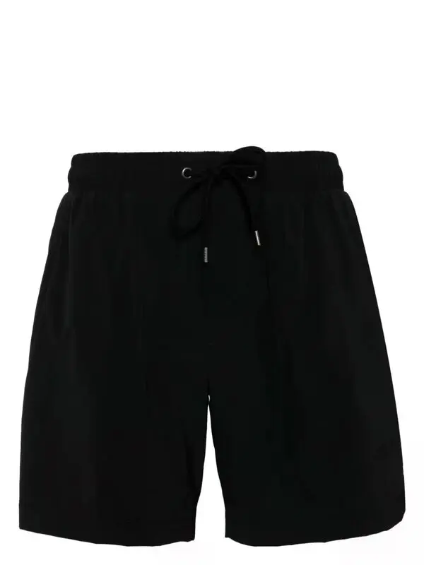 JAMES PERSE Split Hem Board Shorts - Black