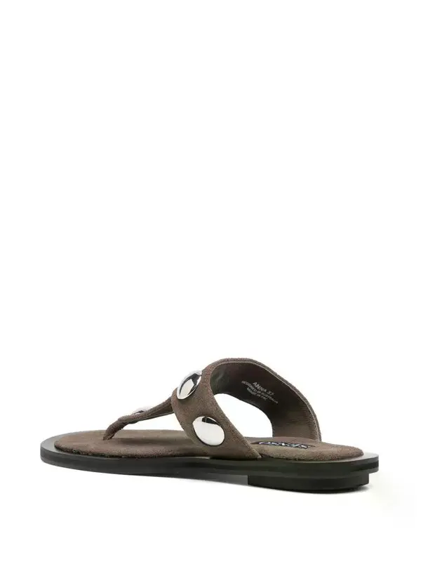 Senso Anna Studded Thong Sandals - Brown