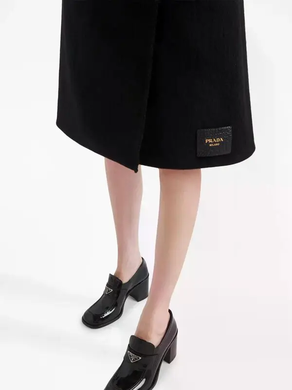 Prada Safety Pin-embellished Midi Skirt