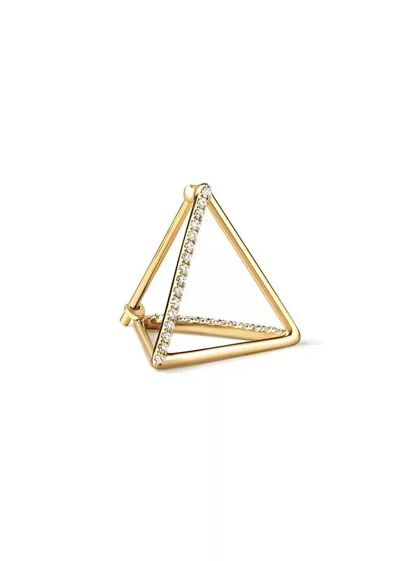 Shihara Diamond Triangle Earring 15 - Metallic