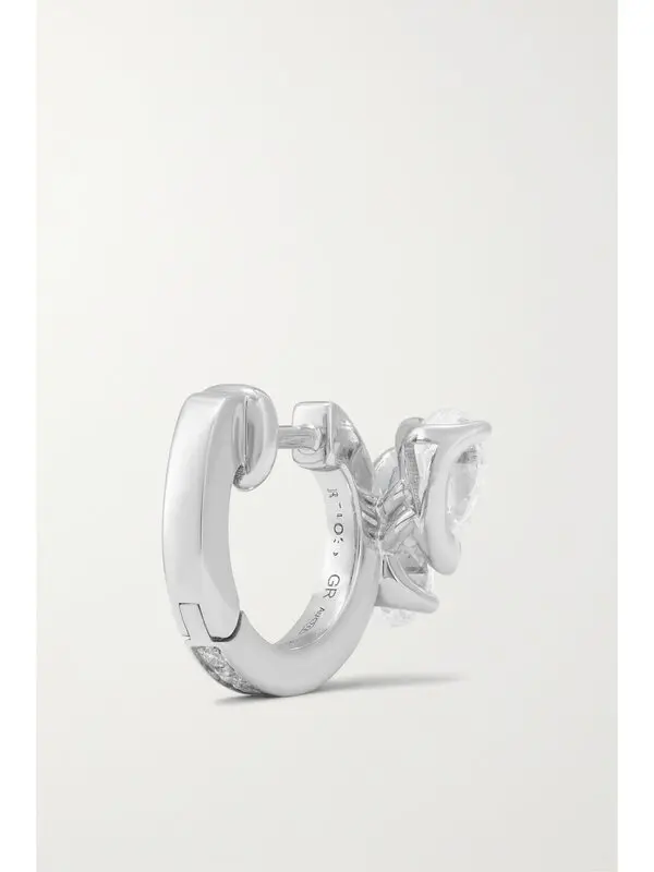 REPOSSI Serti Sur Vide Diamond And 14-karat Gold Single Earring
