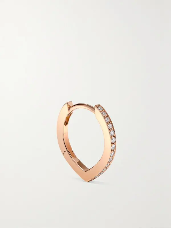 REPOSSI Antifer 18-karat Rose Diamond Single Earring - Gold