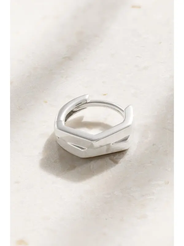 REPOSSI Antifer 18-karat White Single Hoop Earring - Gold