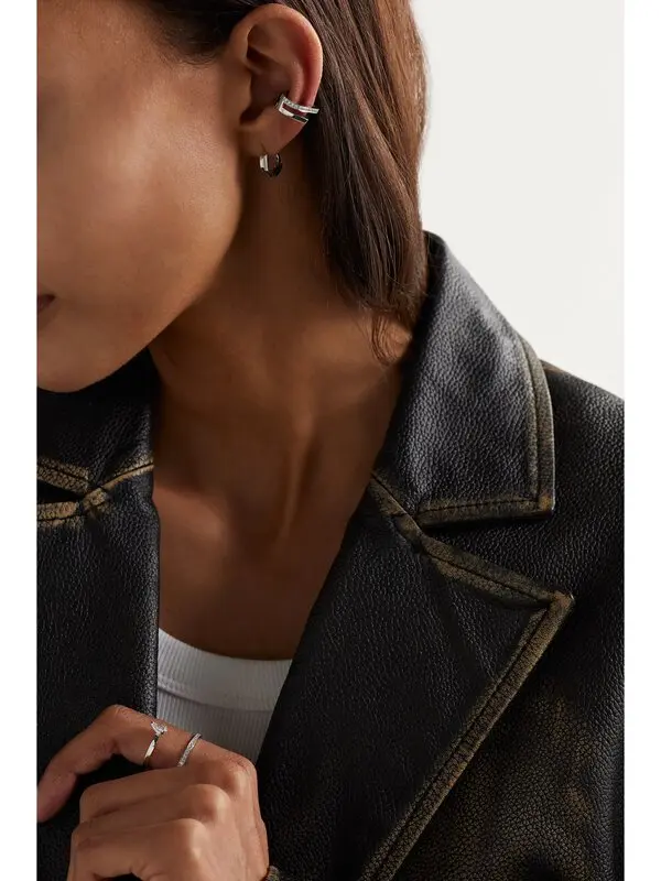 REPOSSI Antifer 18-karat White Single Hoop Earring
