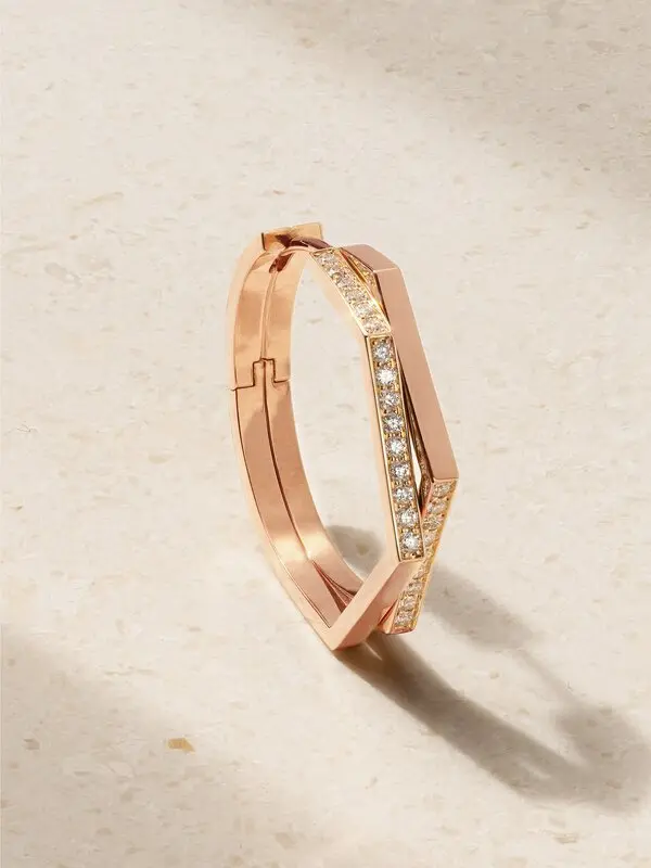REPOSSI Antifer Diamond Hoop Earring - Gold