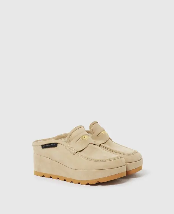 Stella McCartney Platform Loafer Slippers - Desert